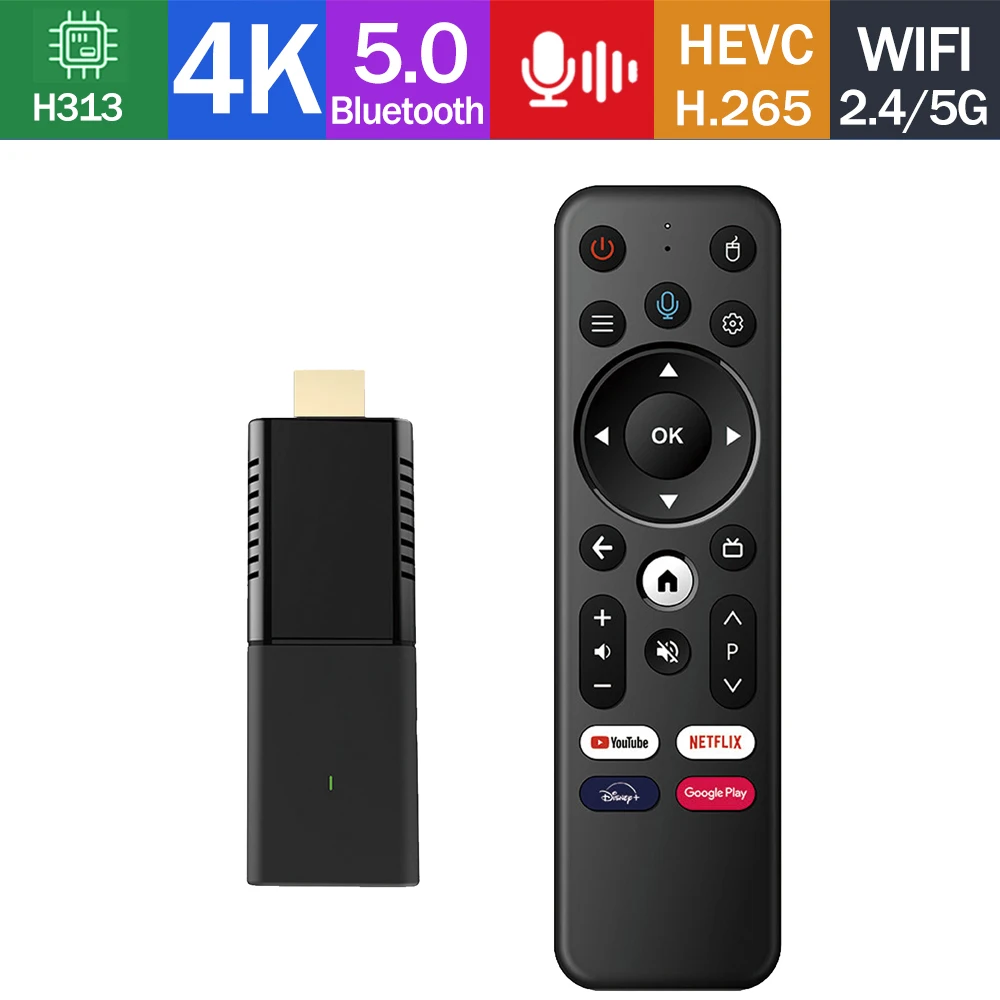 Iatv q3 smart schwarz tv stick 4k hdr android tv 10 all winner h313 atv ...