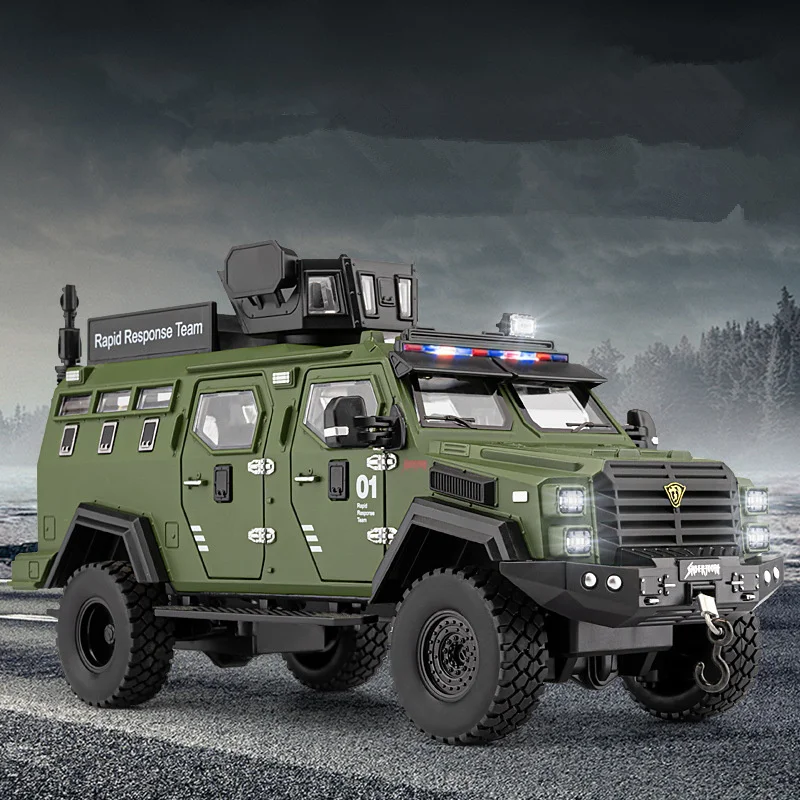1-24-Alloy-Sword-Toothed-Tiger-Explosion-Proof-Car-Model-Diecast-Police ...