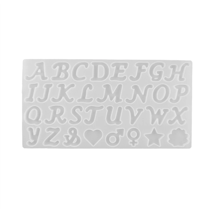 English-Letter-Pendant-Resin-Mold-Kit-Large-Letter-Silicone-Casting ...