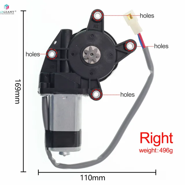 AZGIANT 12V/24V electric car Window lifter motor Power Windows Motor ...