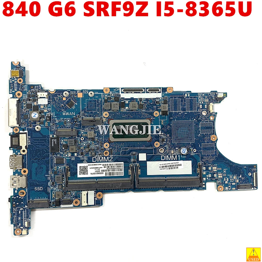 Placa base para ordenador portátil HP EliteBook 840 G6, con SRF9Z, I5 ...