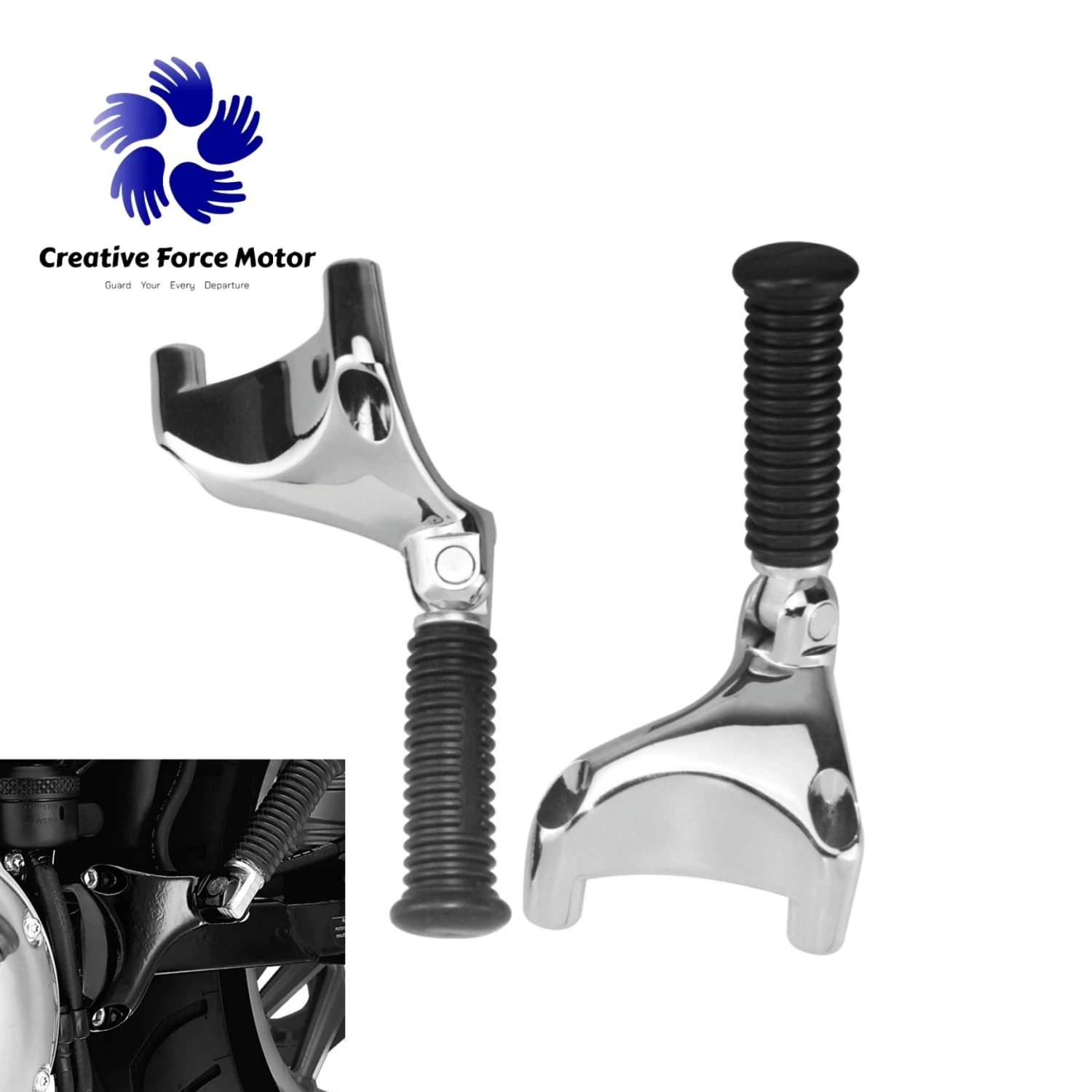 Motorcycles-Foot-Pegs-Rear-Passenger-Footrests-Mount-Bracket-Pedal-For ...