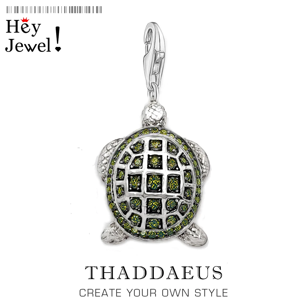 Pendant Green Turtle Large Brand New Fashion Jewelry Europe 925 Silver ...