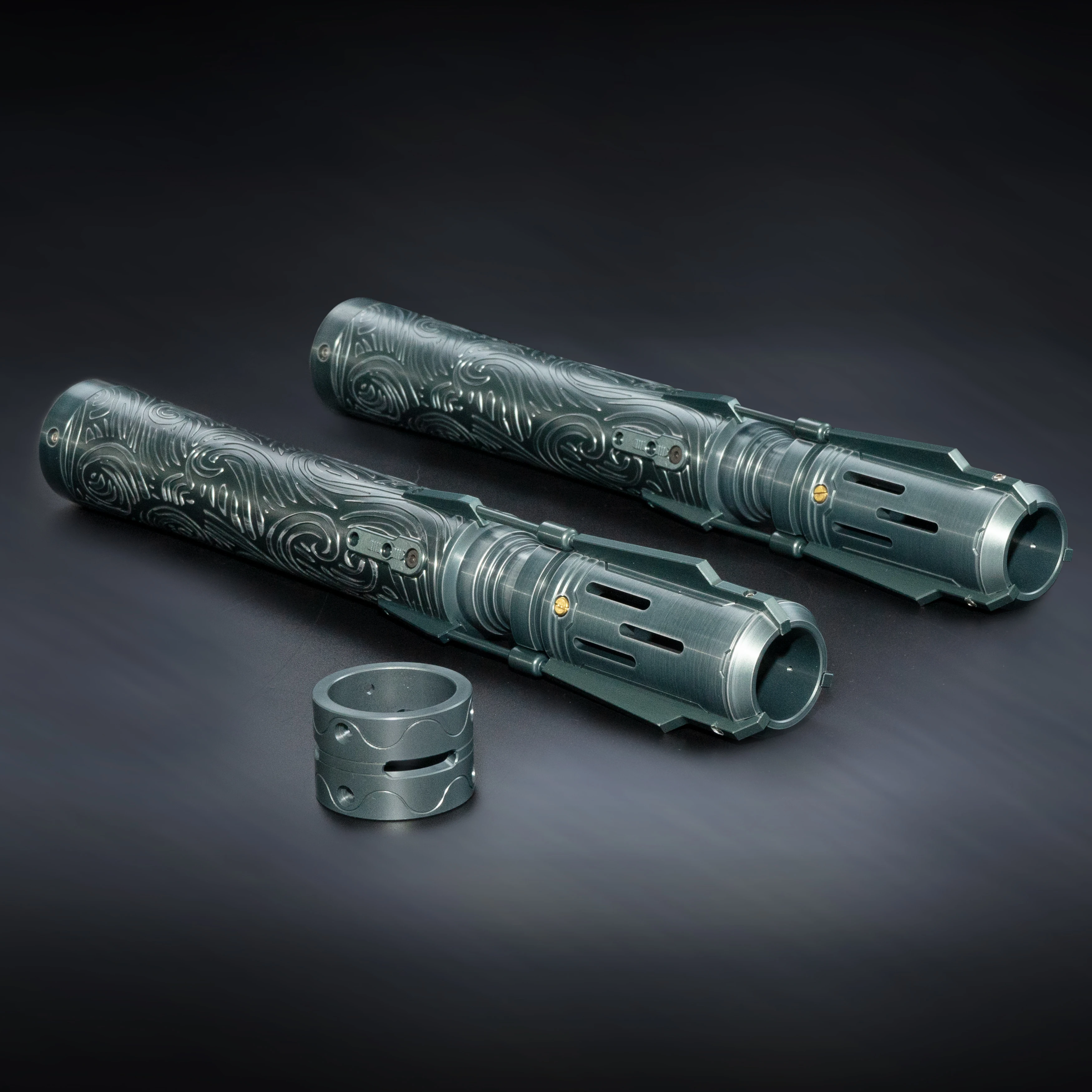 Skysaber Satele Shan Lightsaber，movie Restoration Props, Double Bladed ...