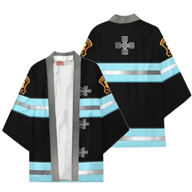 New Anime Fire Force Shinra Kusakabe Cosplay Costume Coat Uniform Women ...