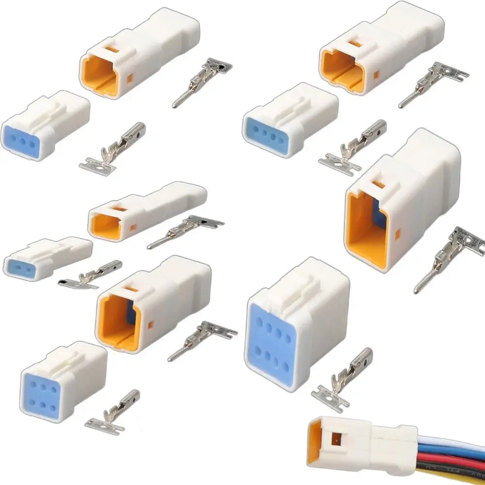 1Sets JST JWPF Type Automotive Waterproof Cable Connector 2 3 4 6 8 pin ...
