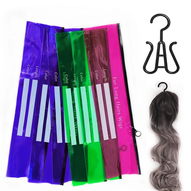 Protective-Cover-For-Wig-3Sets-Wig-Storage-Bag-With-Hanger-Suit-Soft ...