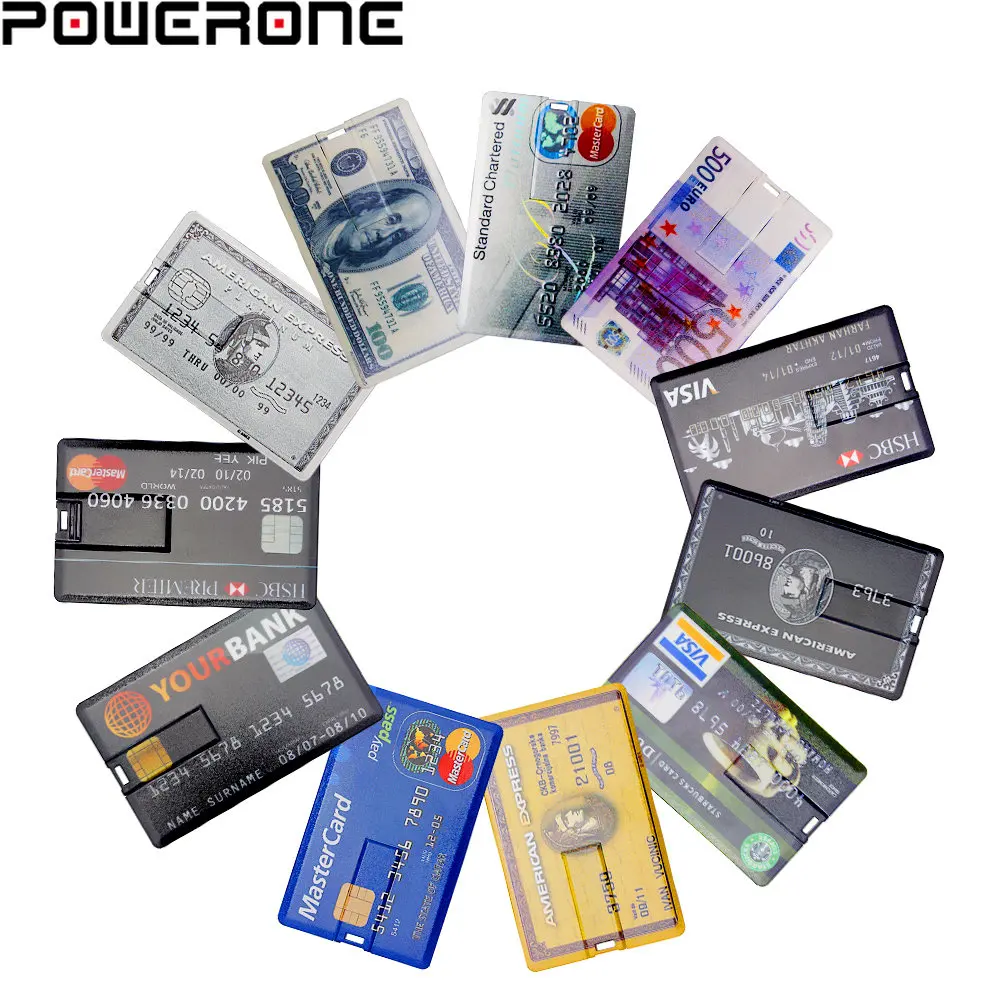 Powerone Waterproof Super Slim Credit Card Usb Flash Drive Pen Drive ...