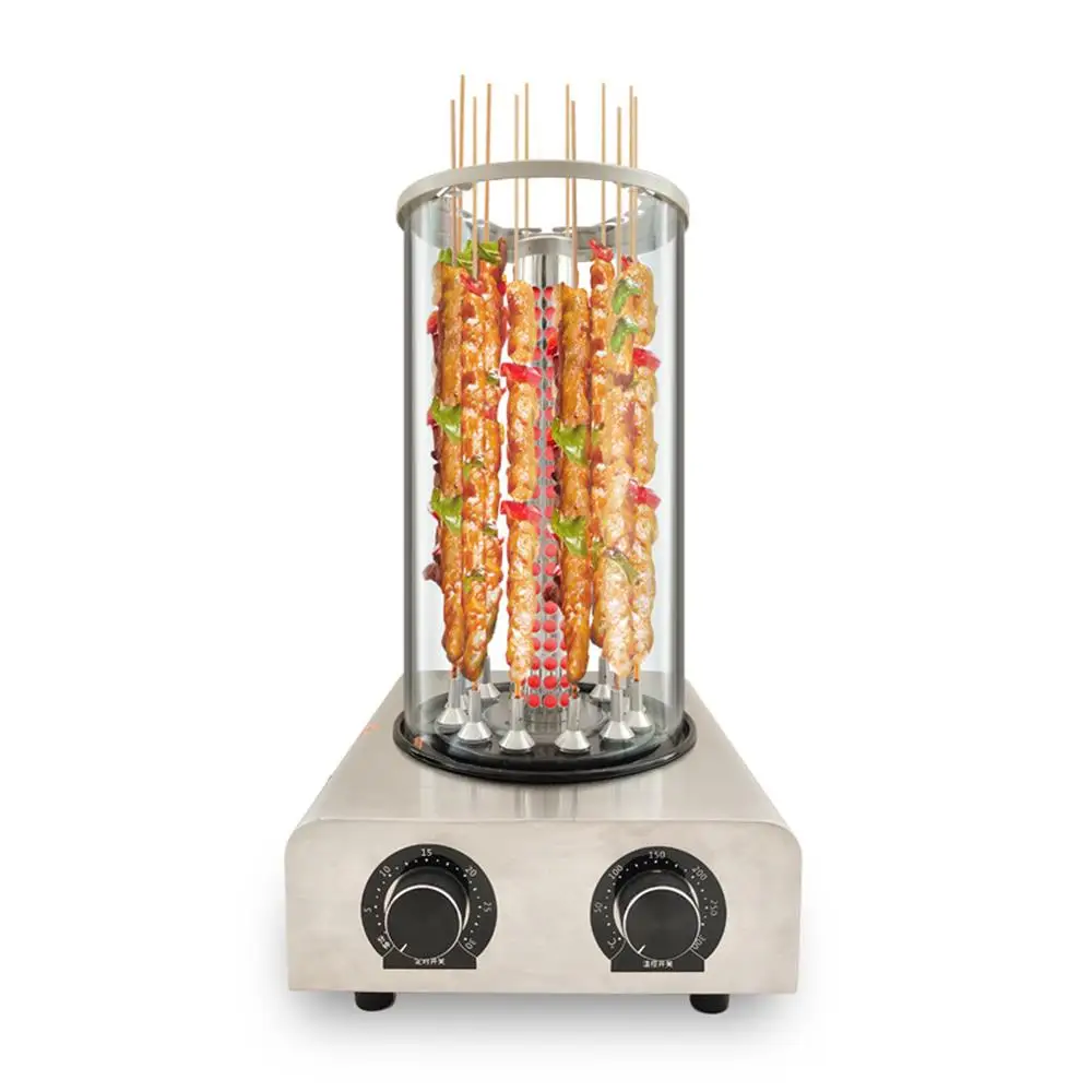 Smokeless-Automatic-Skewer-Machine-Commercial-Stainless-Steel-Grill ...