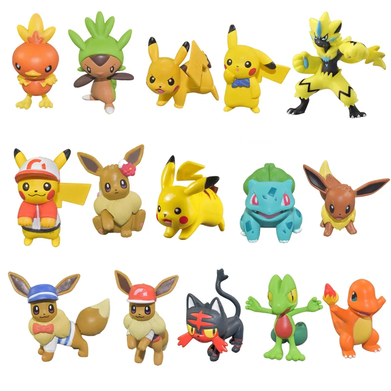 Pokemon-Action-Figure-Toys-Mini-Figures-Model-Toy-Pikachu-Charmander ...
