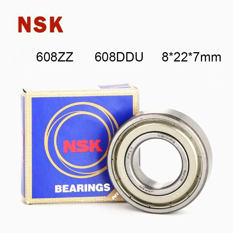 Japan-NSK-Bearing-5-10Pcs-608ZZ-608DDU-High-Speed-Ball-Bearing-608zz ...