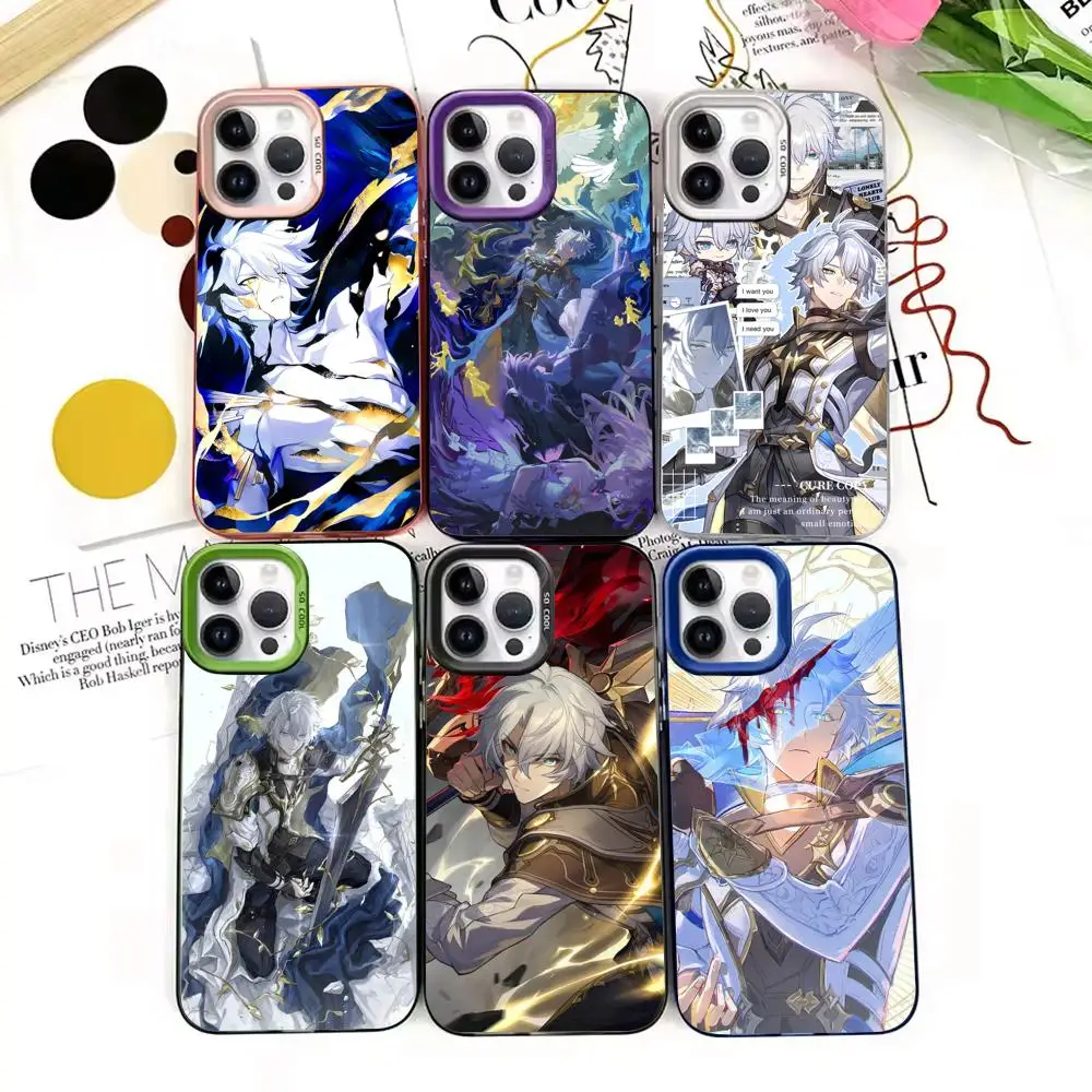 Honkai Star Rail Phainon Phone Case For Black lMDColor Silver Shell For lPhone 16 16e 15 14 13 ...