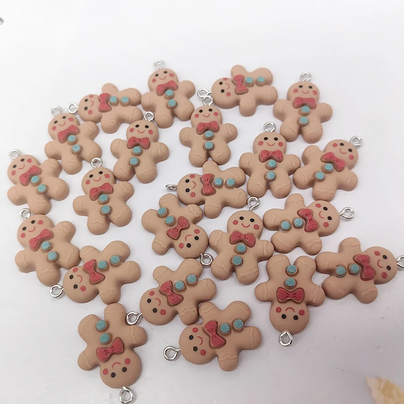 10pcs-European-Christmas-Gingerbread-Man-Charms-for-Jewelry-Making ...