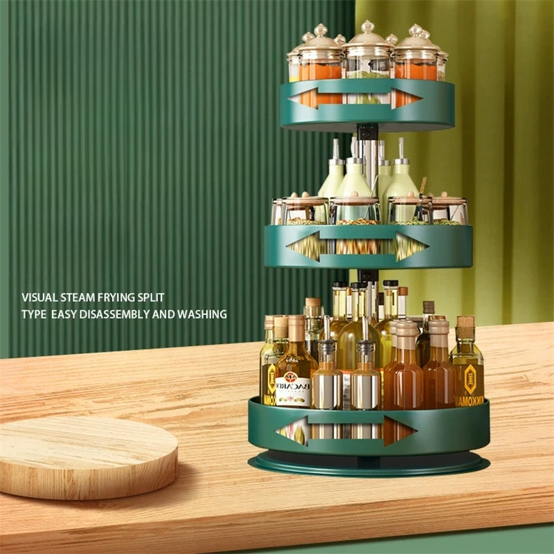 Rotating-Seasoning-Storage-Rack-Storage-Box-Rack-Kitchen-Storage-Multi ...