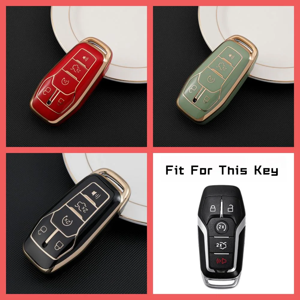 TPU Key Cover Case for Ford Fusion Mondeo Mustang F-150 Explorer Edge ...