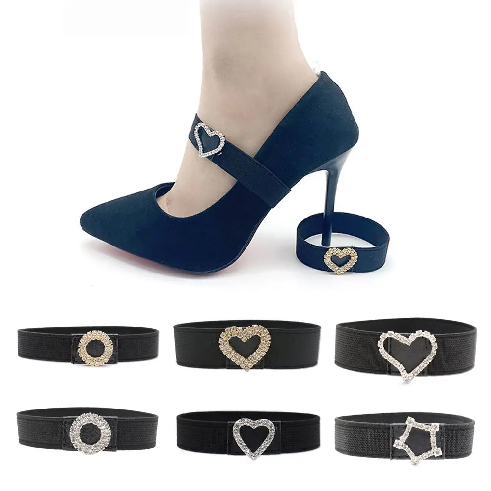 Anti-Skid-Straps-Shoelace-For-Women-High-Heels-Holding-Elastic-Band-PU ...