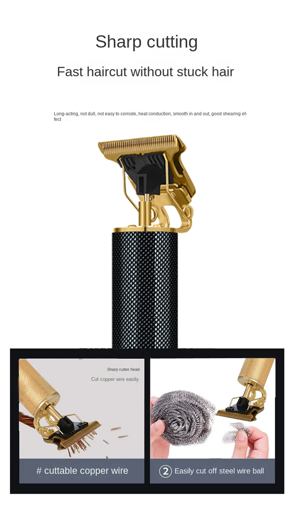 Modèle 7 Tondeuse à cheveux électrique Vintage T9 pour hommes, Machine de finition sans fil ...