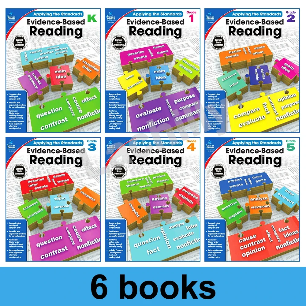 6-books-set-Evidence-Based-Reading-practice-for-children-learning ...