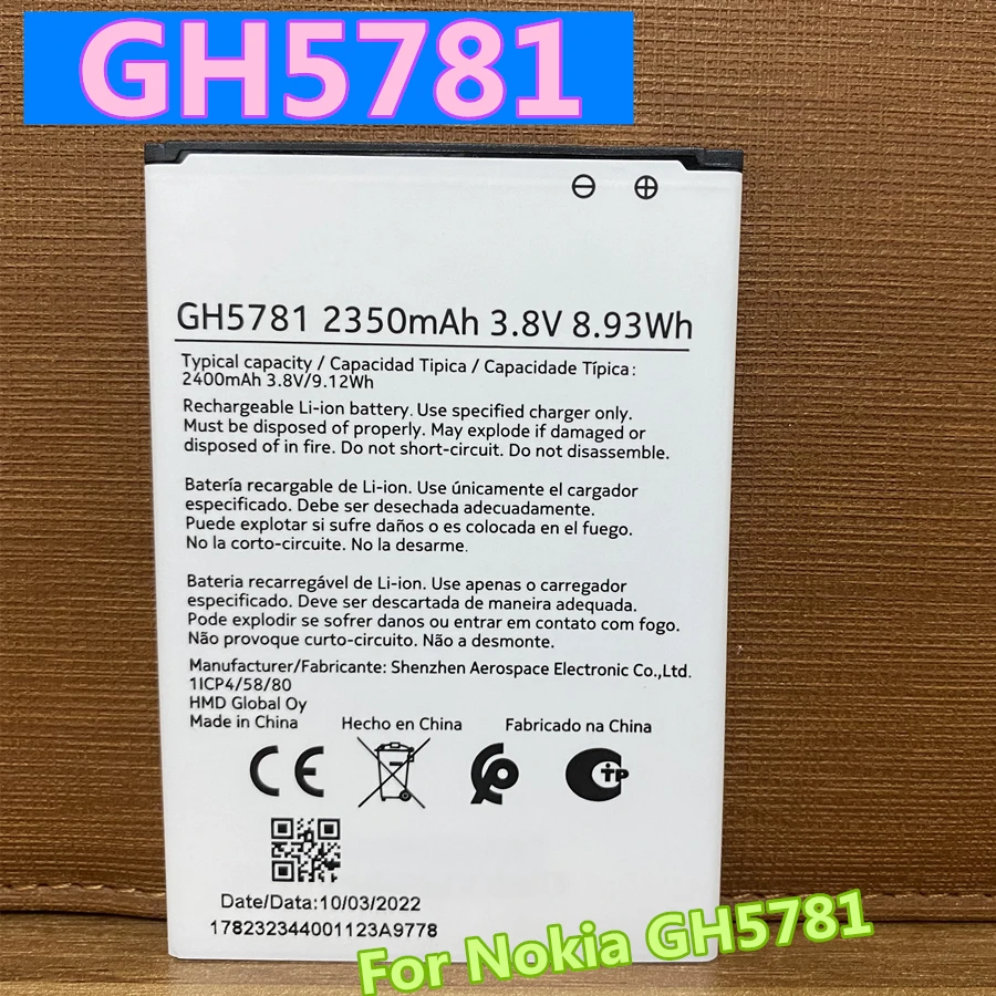 New-GH5781-2350mAh-3-8V-High-Quality-Original-Replacement-Battery-for ...