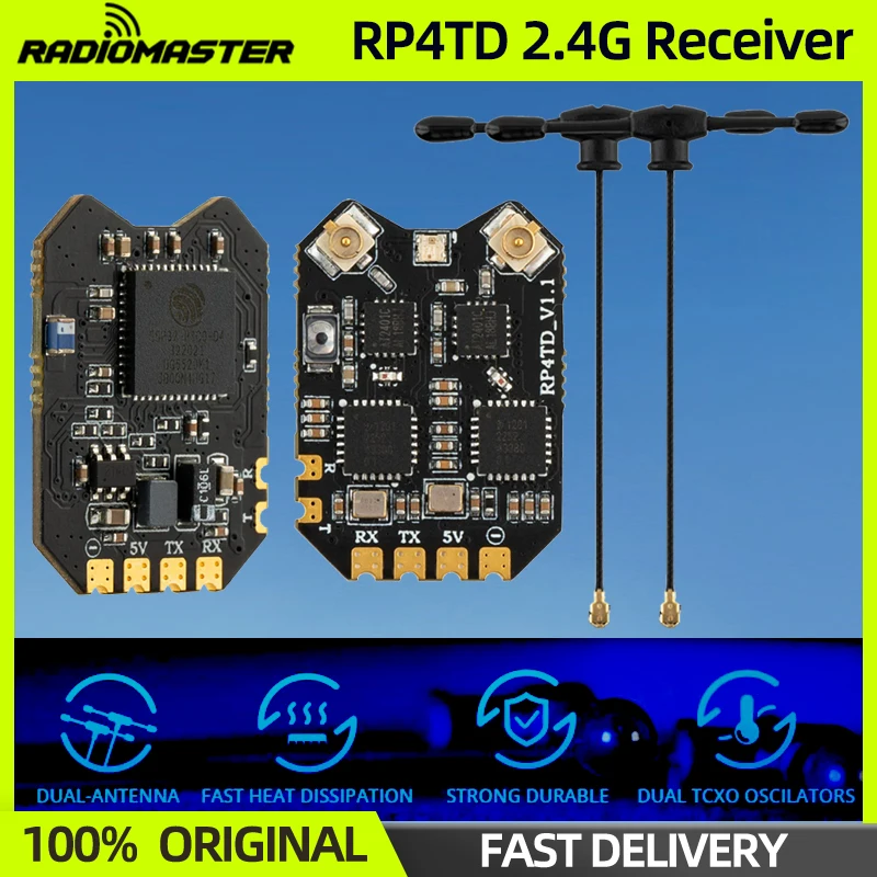 RadioMaster-RP4TD-ELRS-2-4GHz-Diversity-Receiver-ExpressLRS-RX-Dual ...