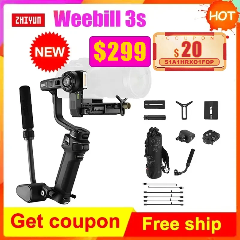 ZHIYUN Weebill 3S Combo Stabilizer 3-Axis Handheld Gimbal for Sony For ...