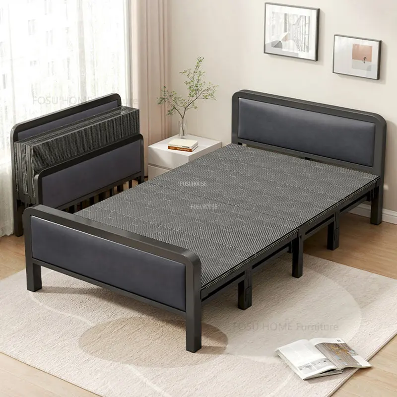 Modern-Upholstered-Folding-Beds-European-style-Home-Furniture-Outdoor ...