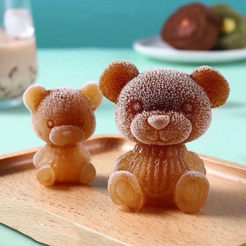 Cute-Teddy-Bear-Ice-Cube-Making-Mold-Splash-proof-and-Easy-to-Fall-Off ...