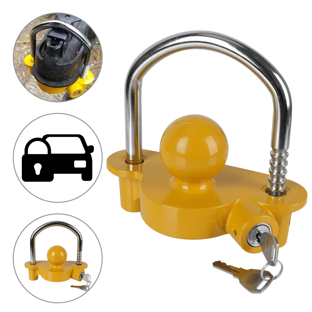 Caravan-Accessories-Heavy-Duty-Adjustable-Tow-Ball-Security-Anti-Theft ...