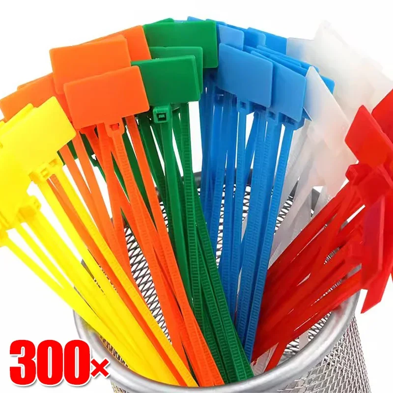 Auto-Locking-Nylon-Cable-Tie-Marcadores-de-Pl-stico-Zip-Ties-fio-Wraps ...