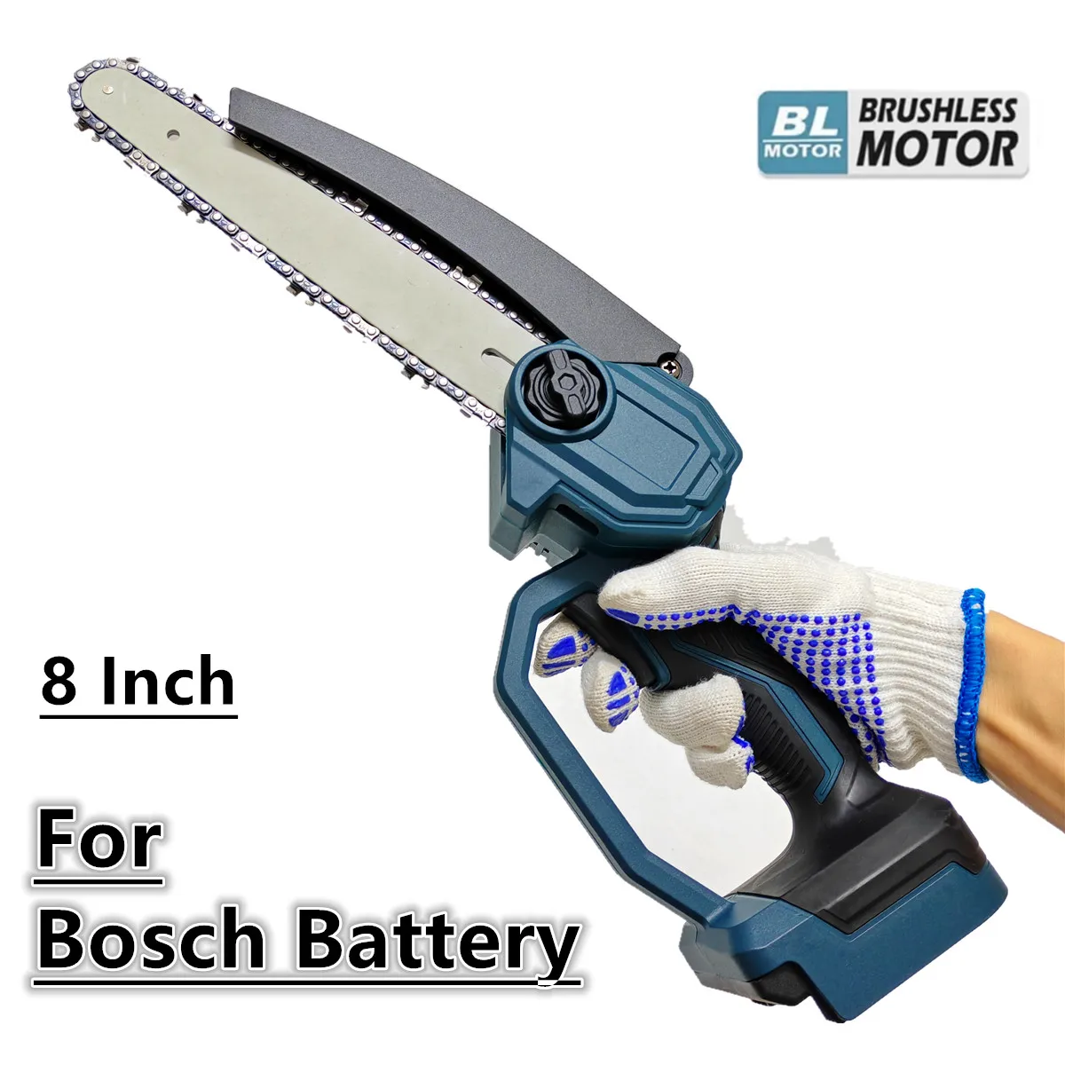 For Bosch 18V Battery Brushless Chain Saw 8 Inch Electric Chainsaw ...