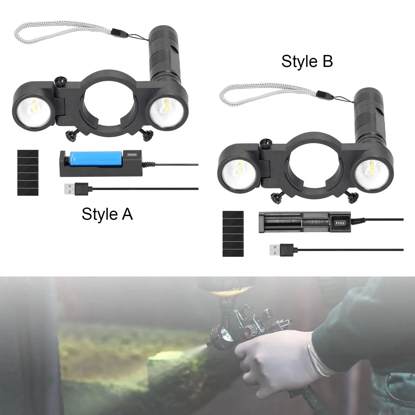 LED Spray Paint Lighting System Filler Lights Professional for Outdoor ...