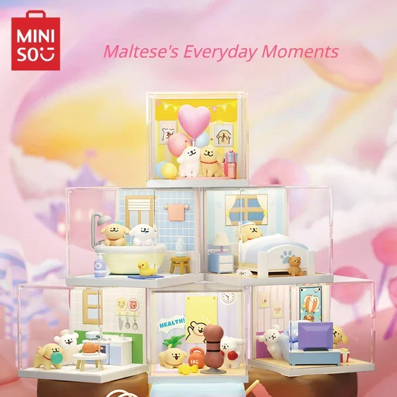 MINISO-Maltese-Everyday-Moments-Series-Blind-Box-Line-Puppy-Toy ...