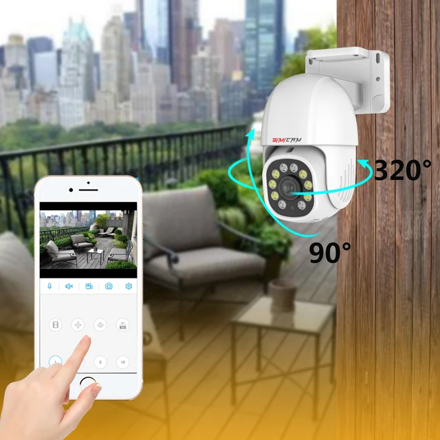 4K Ptz Ip Camera Poe Onvif Securityoutdoor Color Night Vision Smart Ai ...