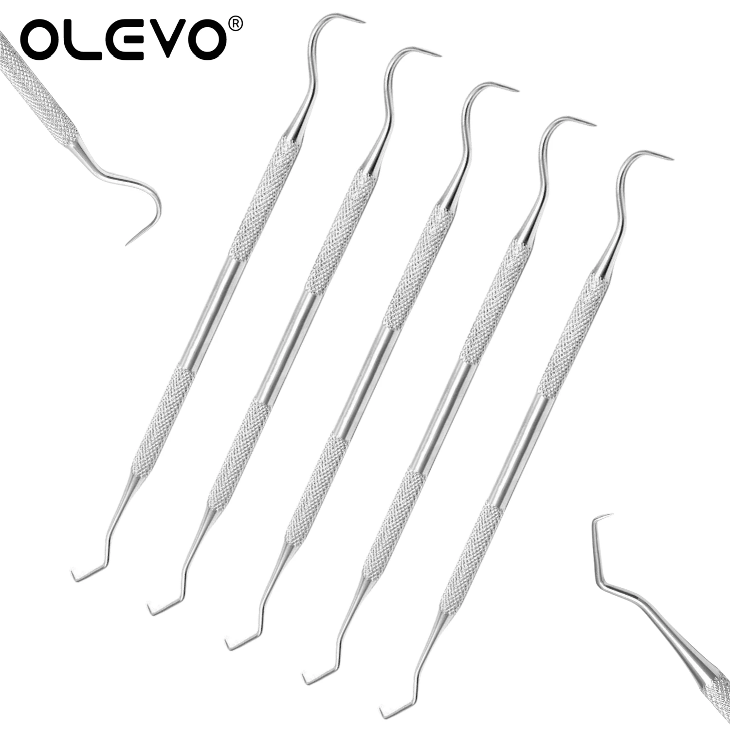 5Pcs-Double-Ends-Dental-Stainless-Steel-Teeth-Clean-Hygiene-Explorer ...