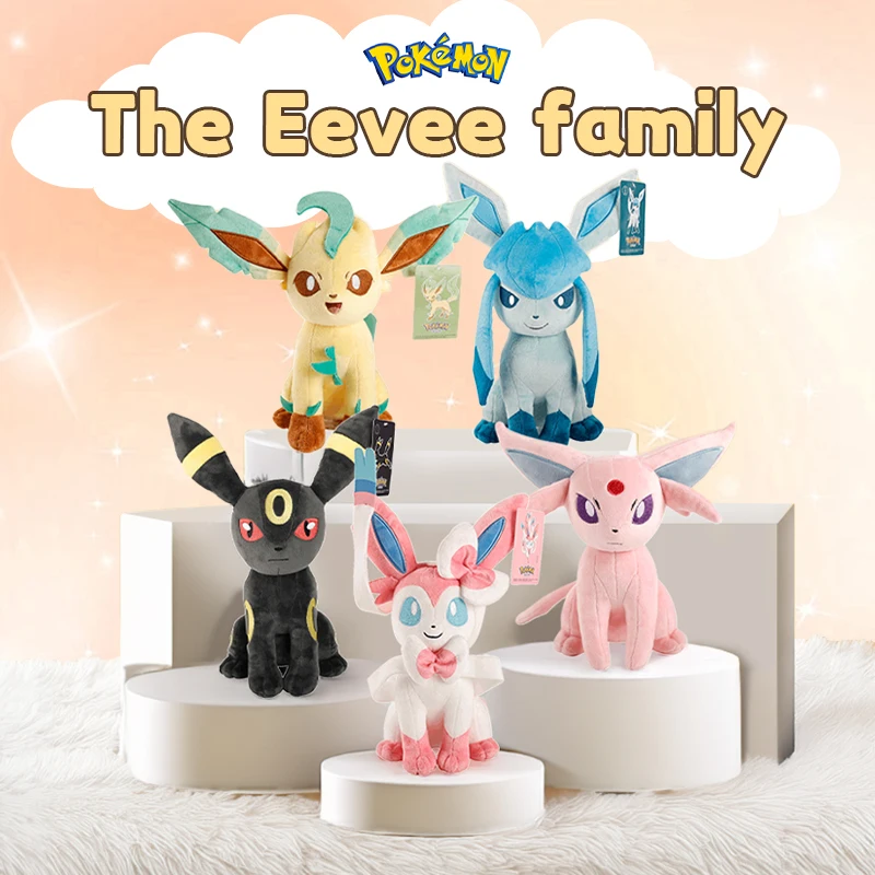 27cm-Original-Pokemon-Plush-Transformation-Eevee-Soft-Stuffed-Animal ...