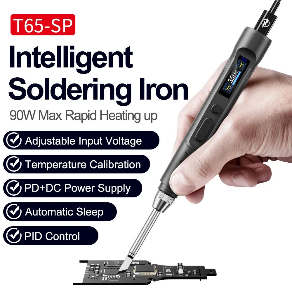 T65-SP-DC-90W-PD-65W-Intelligent-Electric-Soldering-Iron-150-450-Rapid ...