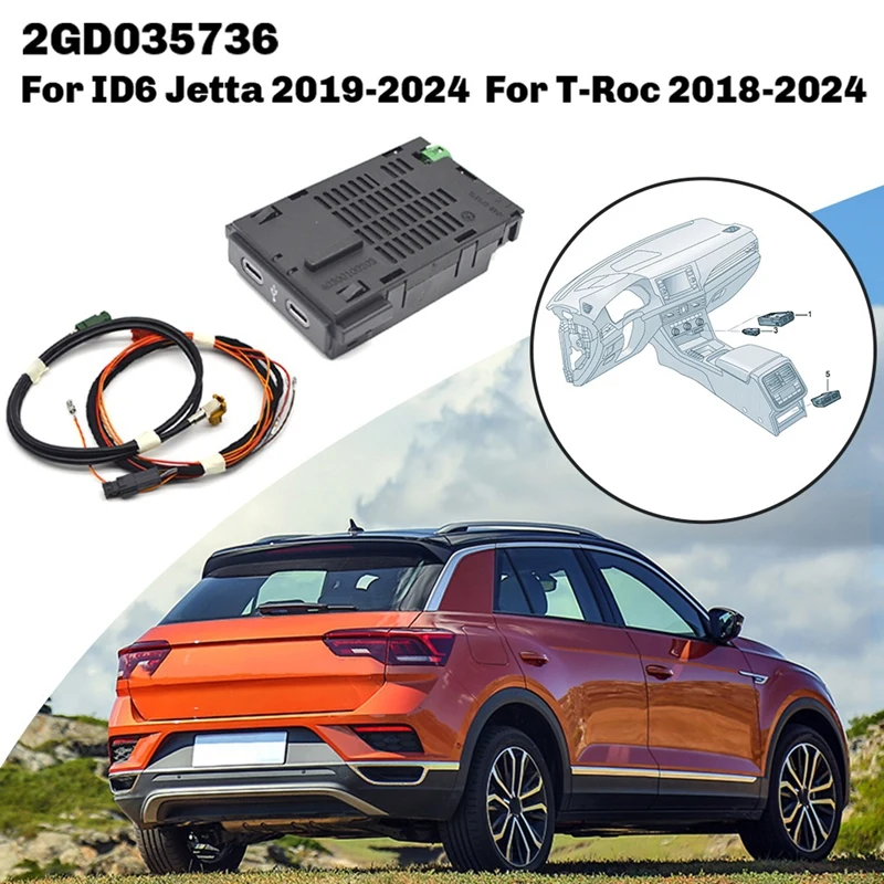 2GD035736-For-ID6-Jetta-2019-2024-T-Roc-2018-2024-Carplay-Switch-With ...
