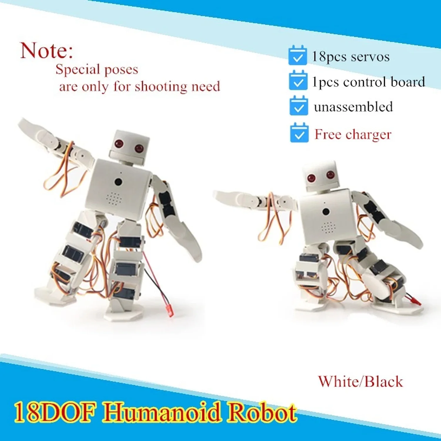 1-set-Plen-2-Vivi-Humanoid-Robot18dof-Smart-Robot-for-Arduino-Free ...
