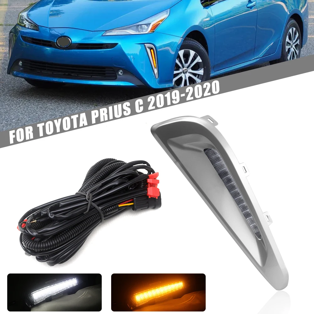 LED DRL For Toyota Prius 2019 2020 Daytime Running Lights Headlights ...