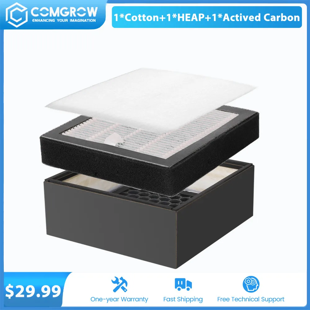 COMGROW-Laser-Smoke-Absorber-Filter-Kit-Cotton-Filtering-Sponge-Net ...