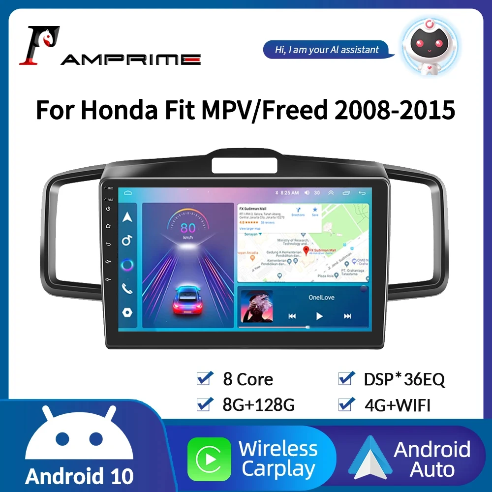AMPrime-Android-Car-Radio-For-Honda-Freed-1-Spike-2008-2016-Car ...