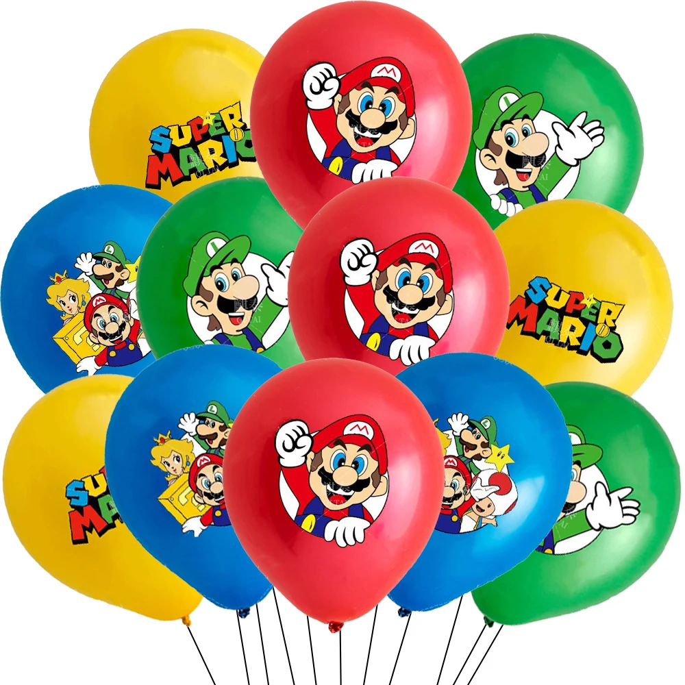Super-Mario-Bal-es-Coloridos-de-L-tex-Baby-Shower-Birthday-Party ...