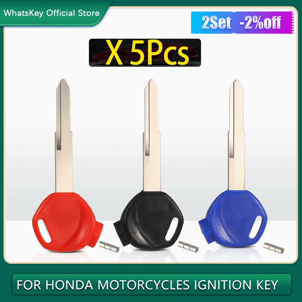 5Pcs Blank Motorcycle ignition Keys For Honda 100 125 150 CC Scooter ...