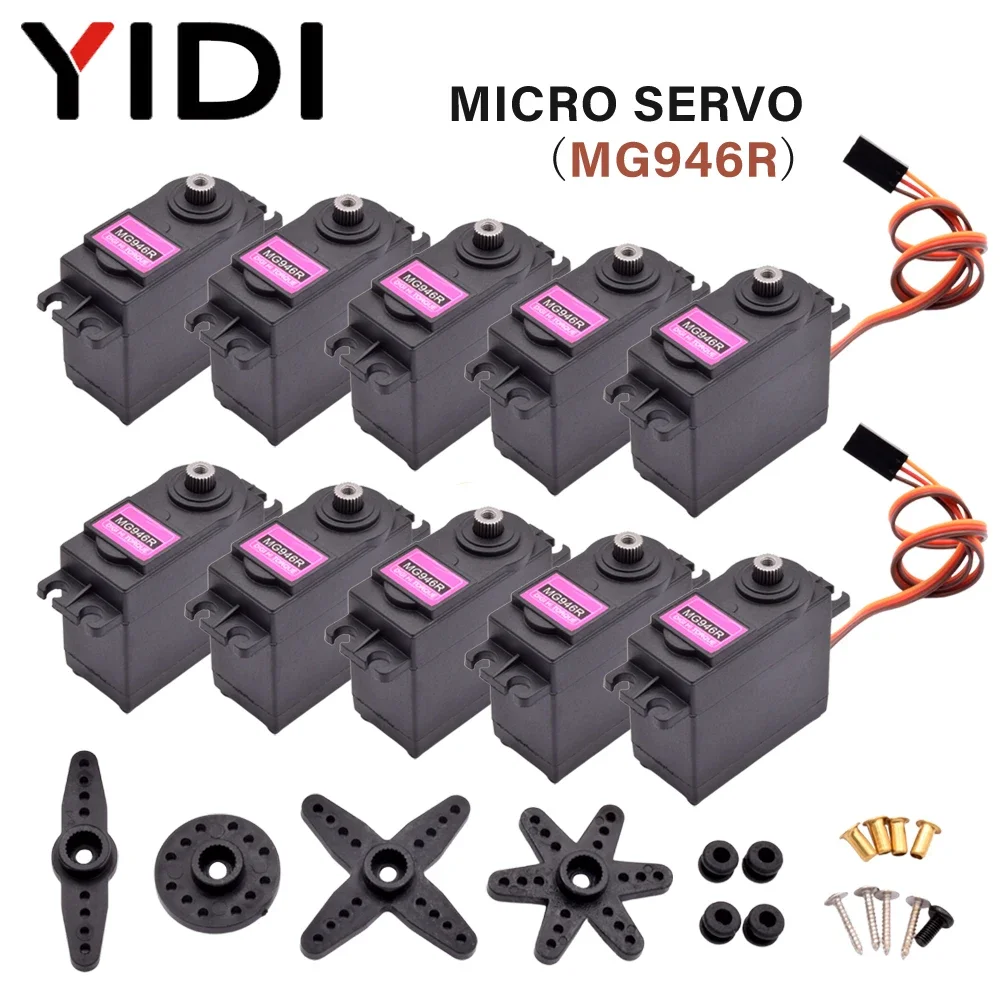 2-4pcs-MG946R-Steering-Arduino-Servo-Motor-Half-All-Metal-Gear-High ...