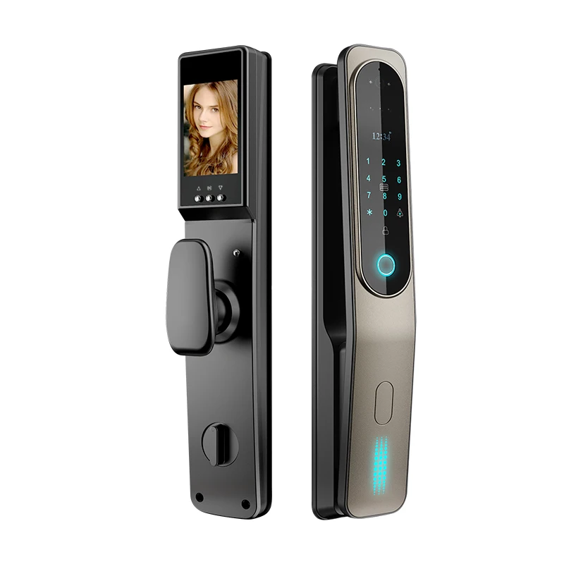 visible-cat-eye-lock-outdoor-password-electronic-audio-fingerprint-gate ...