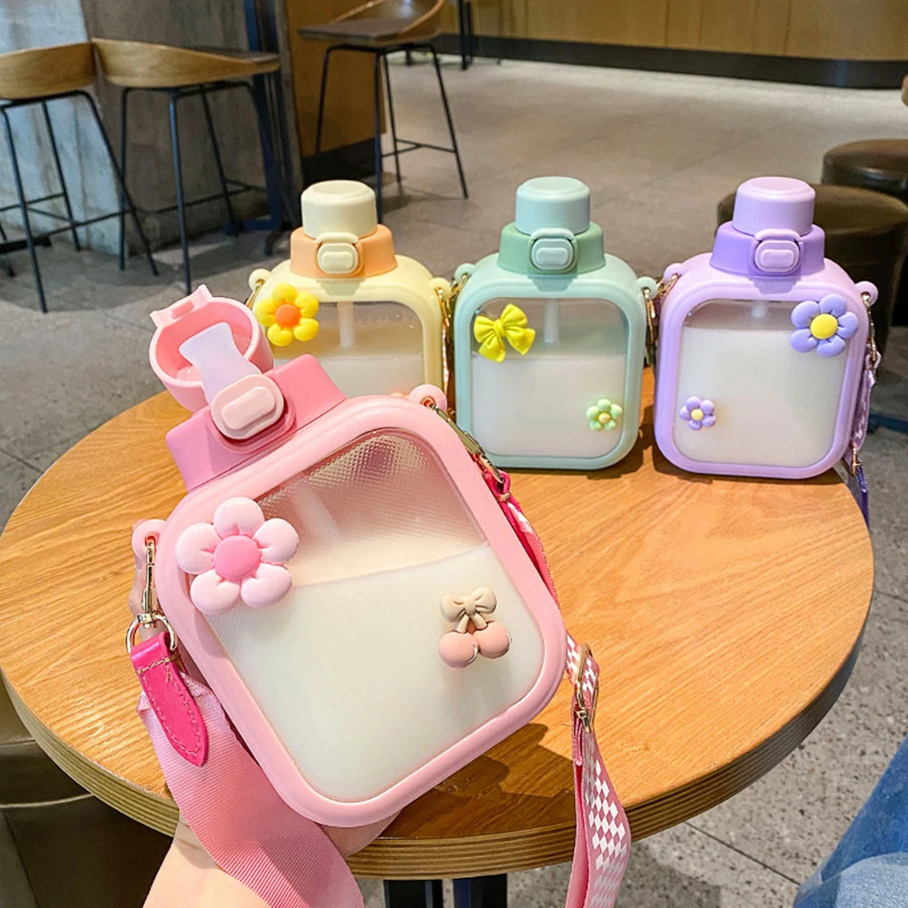 700ml-Kid-Kawaii-Capacity-Water-Bottle-Square-Kettle-Portable-Cute ...