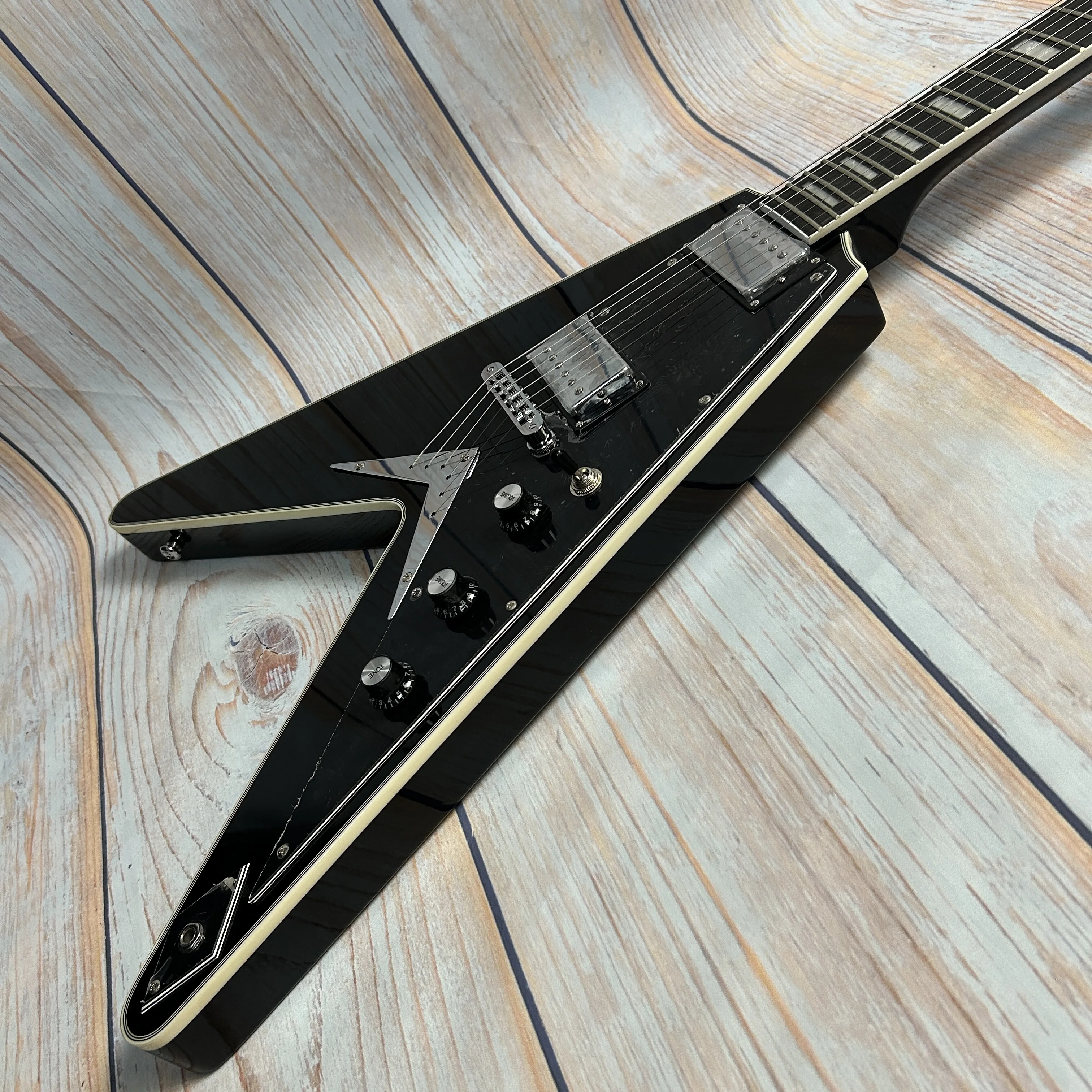 6-string-Electric-Guitar-Black-Color-Mahogany-Body-Rosewood-Fingerboard ...