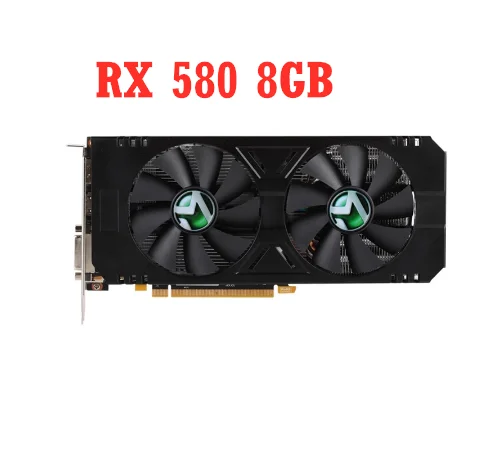 Maxsun original amd radeon rx580 8g placa gráfica gddr5 memória de ...