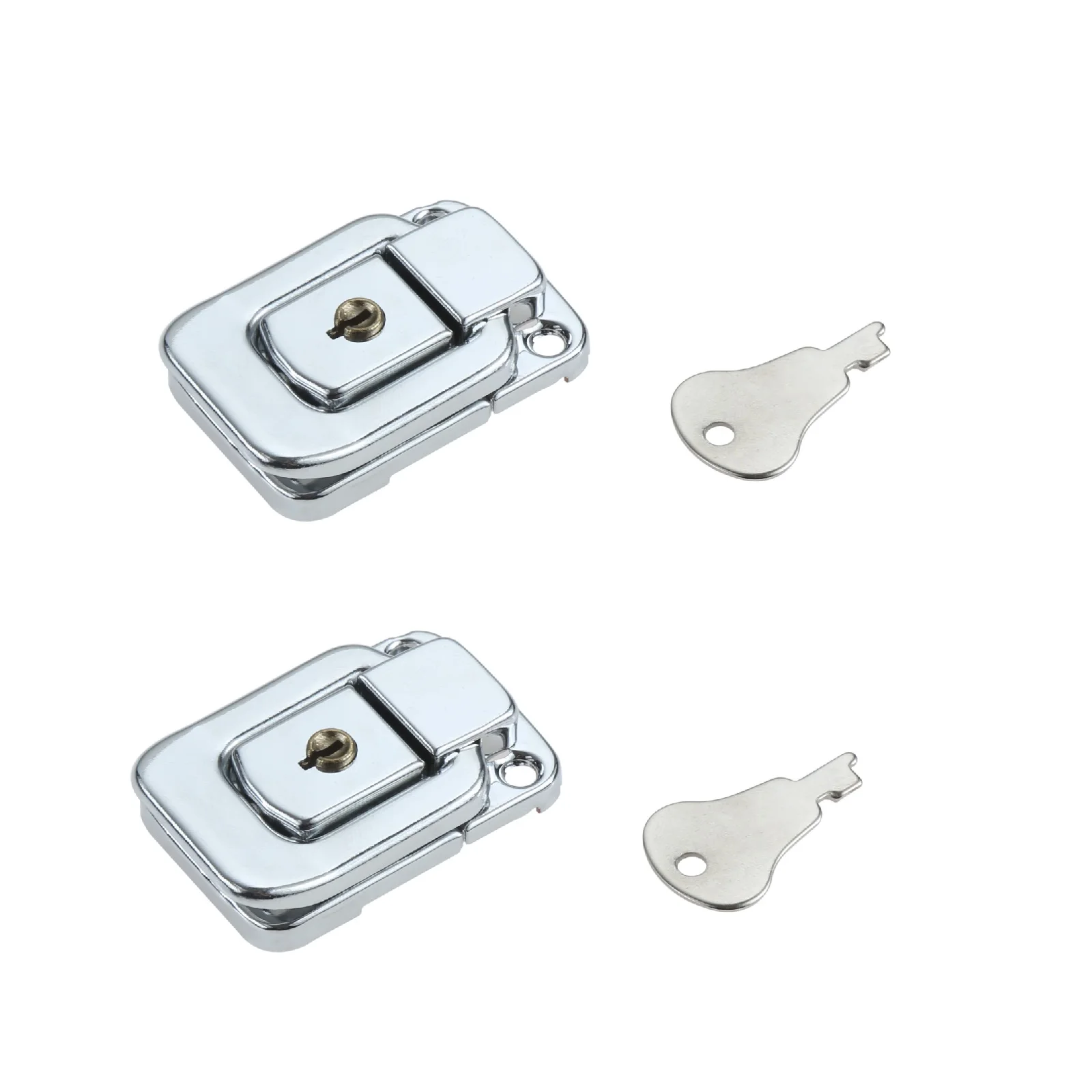 2pcs Suitcase Toggle Catch Hasps with Keys Safety Metal Square Locker ...