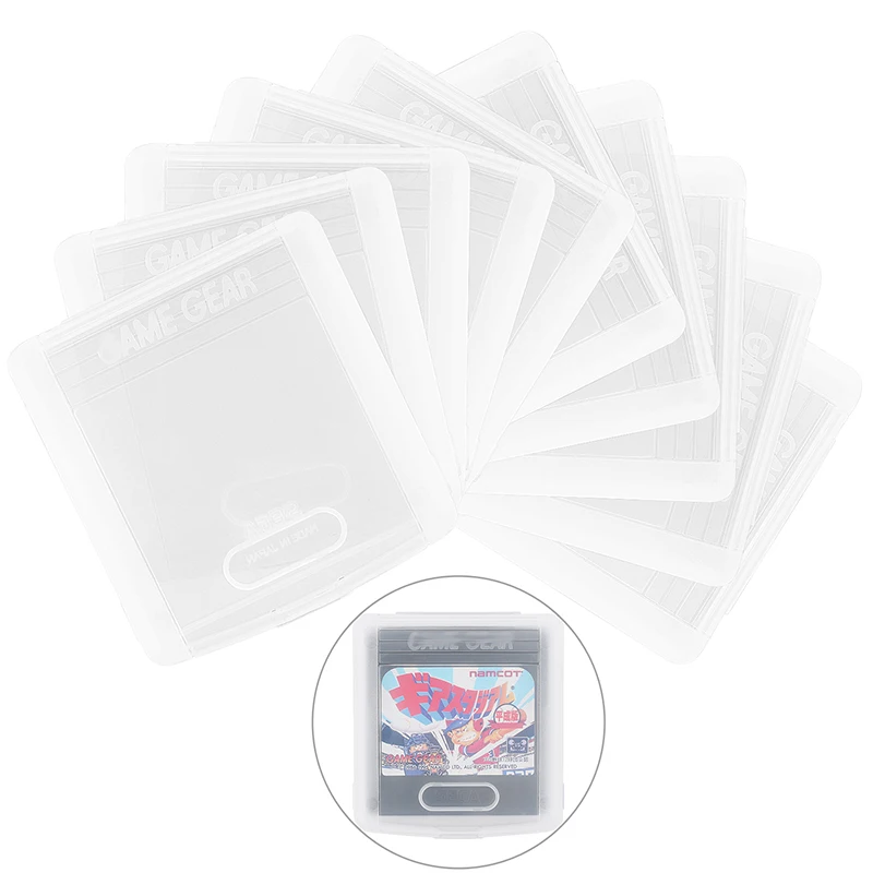10pcs Single Game Card Cartridge Storage Display Box for Sega Game Gear ...